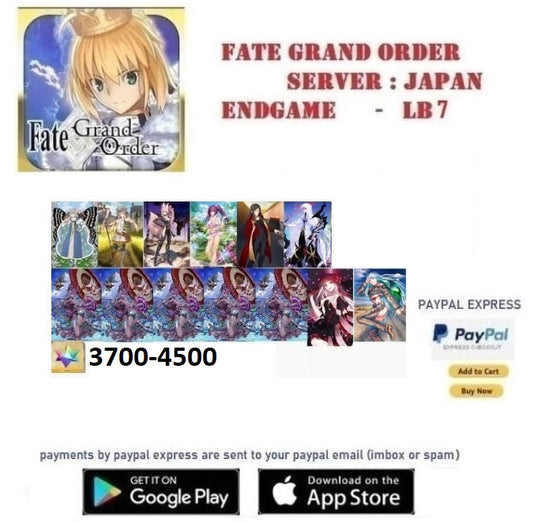 ⭐ Fate Grand Order ⭐Starters/Endgame Fresh Accounts – Malboro18Games