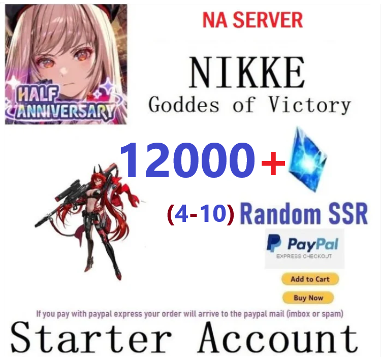 [NA Server] Fresh Starter Account Red Hood 12000+ Gems GODDESS OF VICT ...