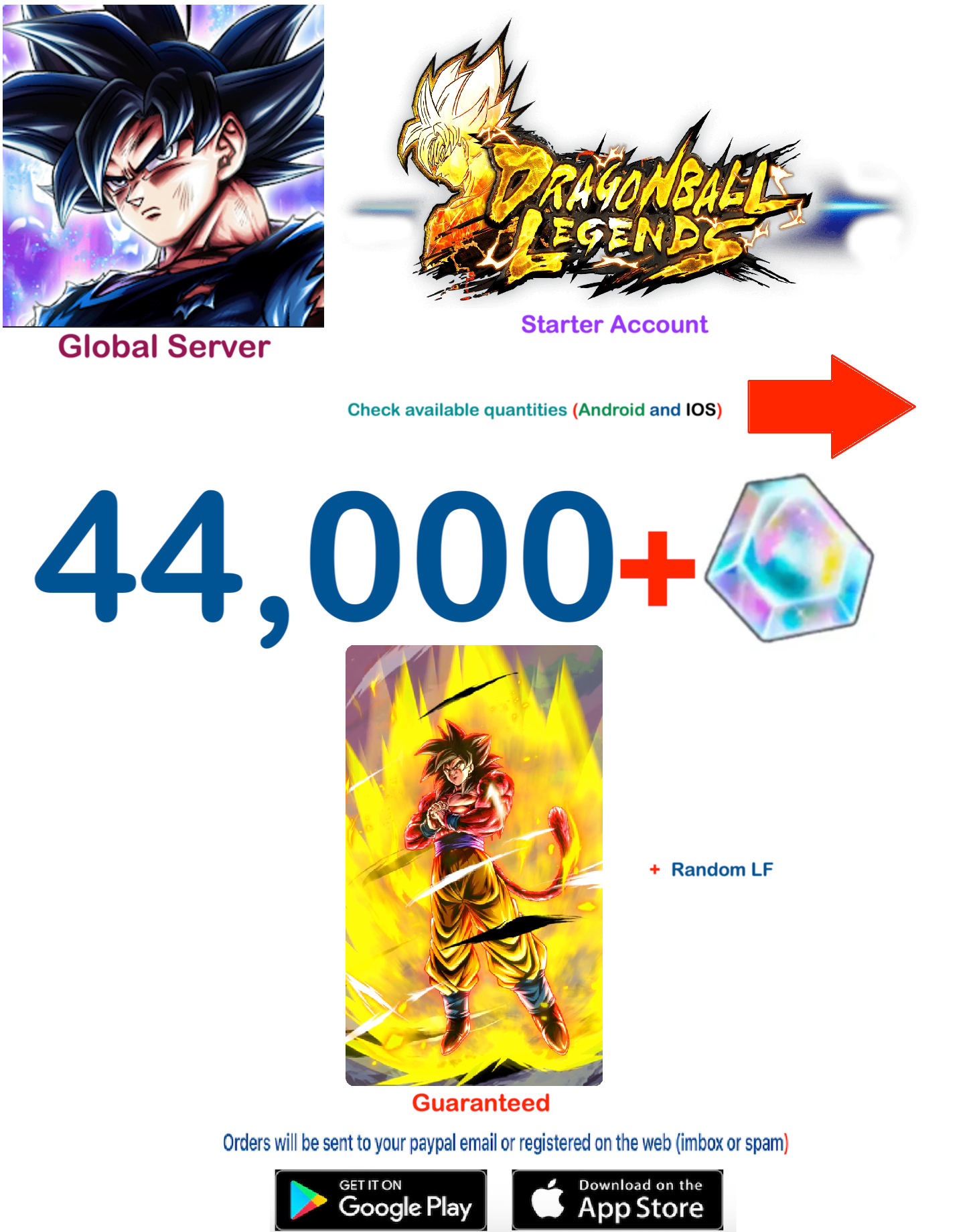 (Global Server)(Android-IOS VERSION) UL Super Full Power Saiyan 4 Goku ...