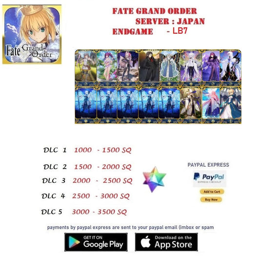 ⭐ Fate Grand Order ⭐Starters/Endgame Fresh Accounts – Malboro18Games