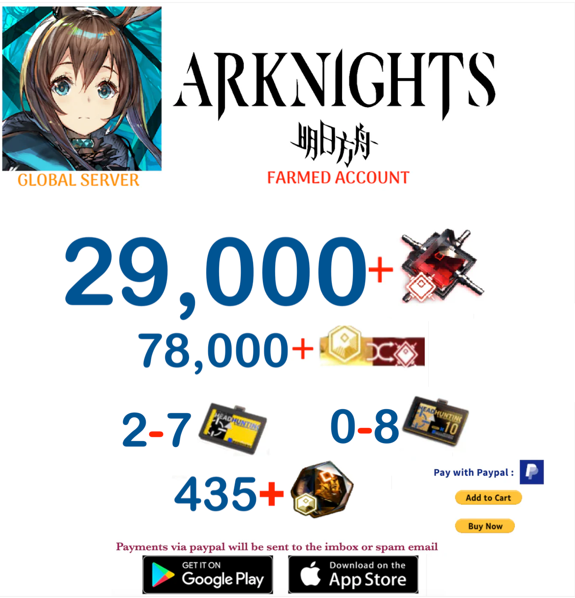 [Global Server] 33,000 +Orundum + 435+ Originite Prime Arknights Farme ...