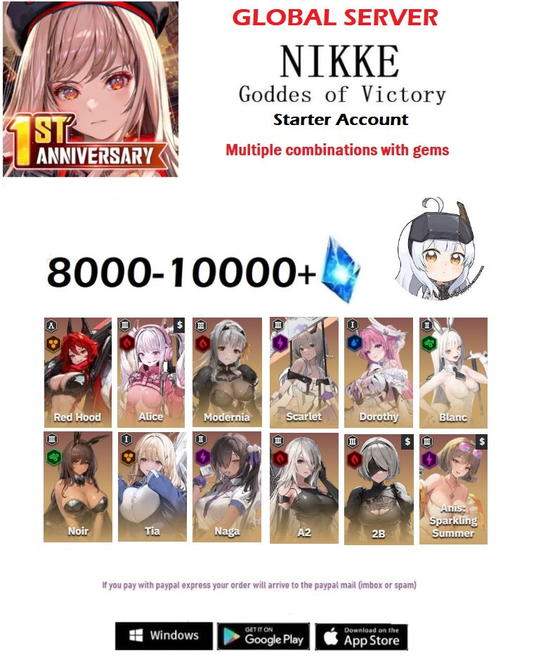 [Global Server] Multiple Combinations + Gems GODDESS OF VICTORY: NIKKE ...