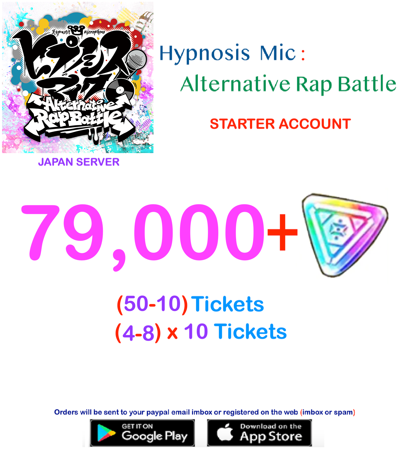 [JAPAN SERVER] Hypnosis Mic: Alternative Rap Battle Starter Account v2 ...
