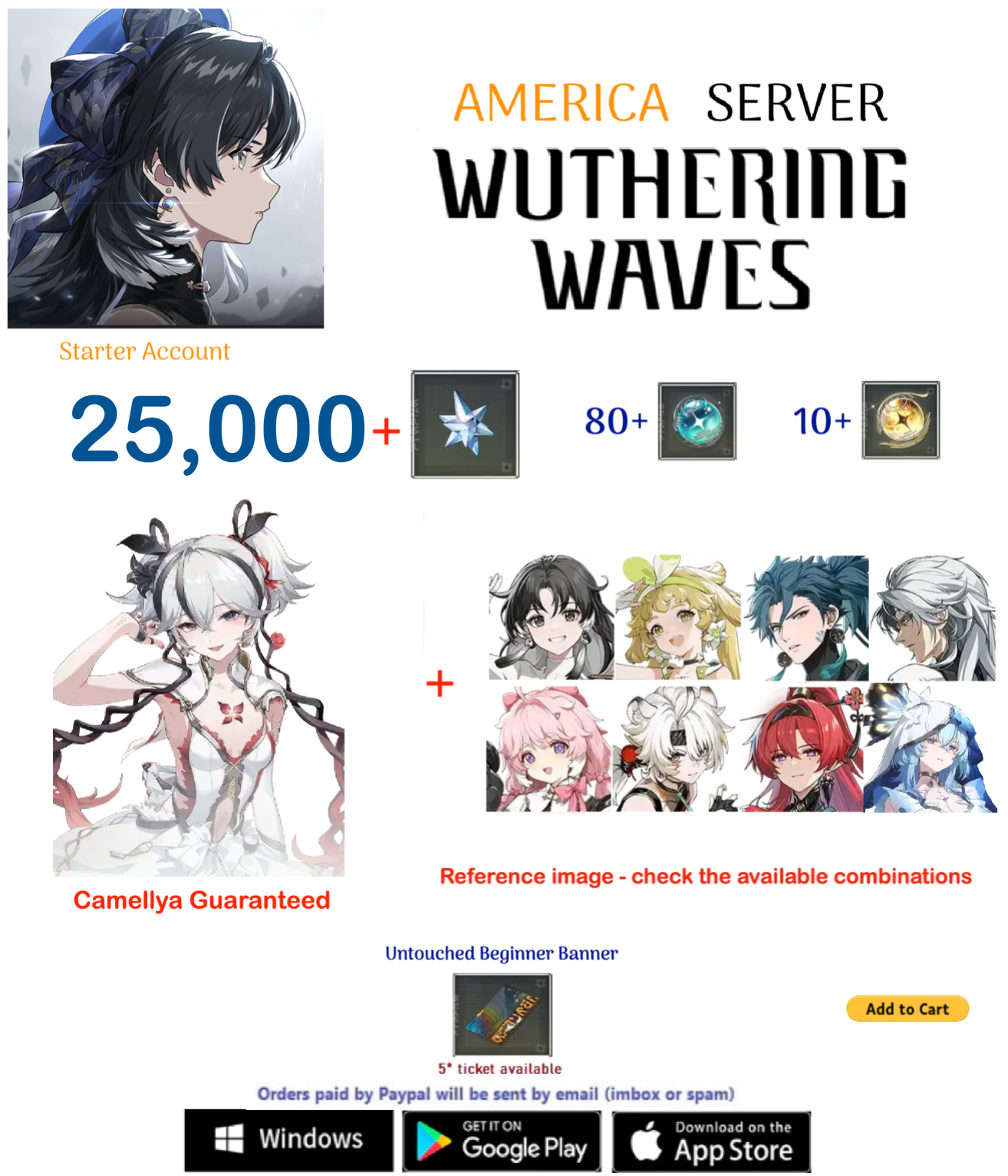 (America Server) Camellya - Multiple Combinations- Wuthering Waves Sta ...