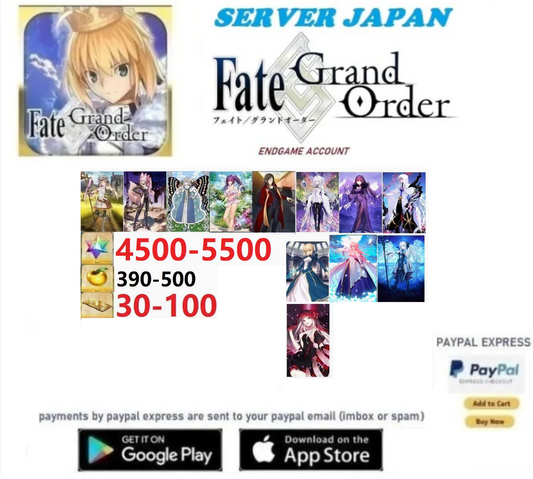 ⭐ Fate Grand Order ⭐Starters/Endgame Fresh Accounts – Page 2 – Malboro18Games