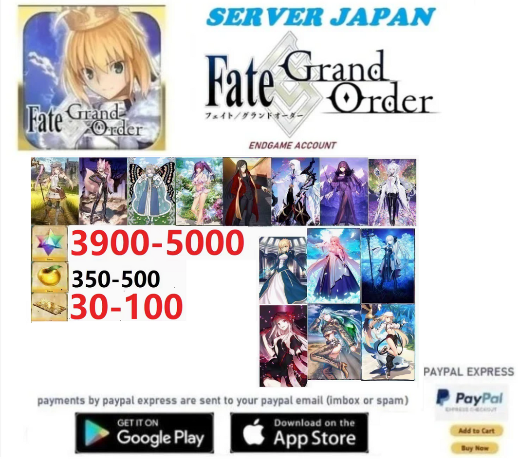 ⭐ Fate Grand Order ⭐Starters/Endgame Fresh Accounts – Malboro18Games