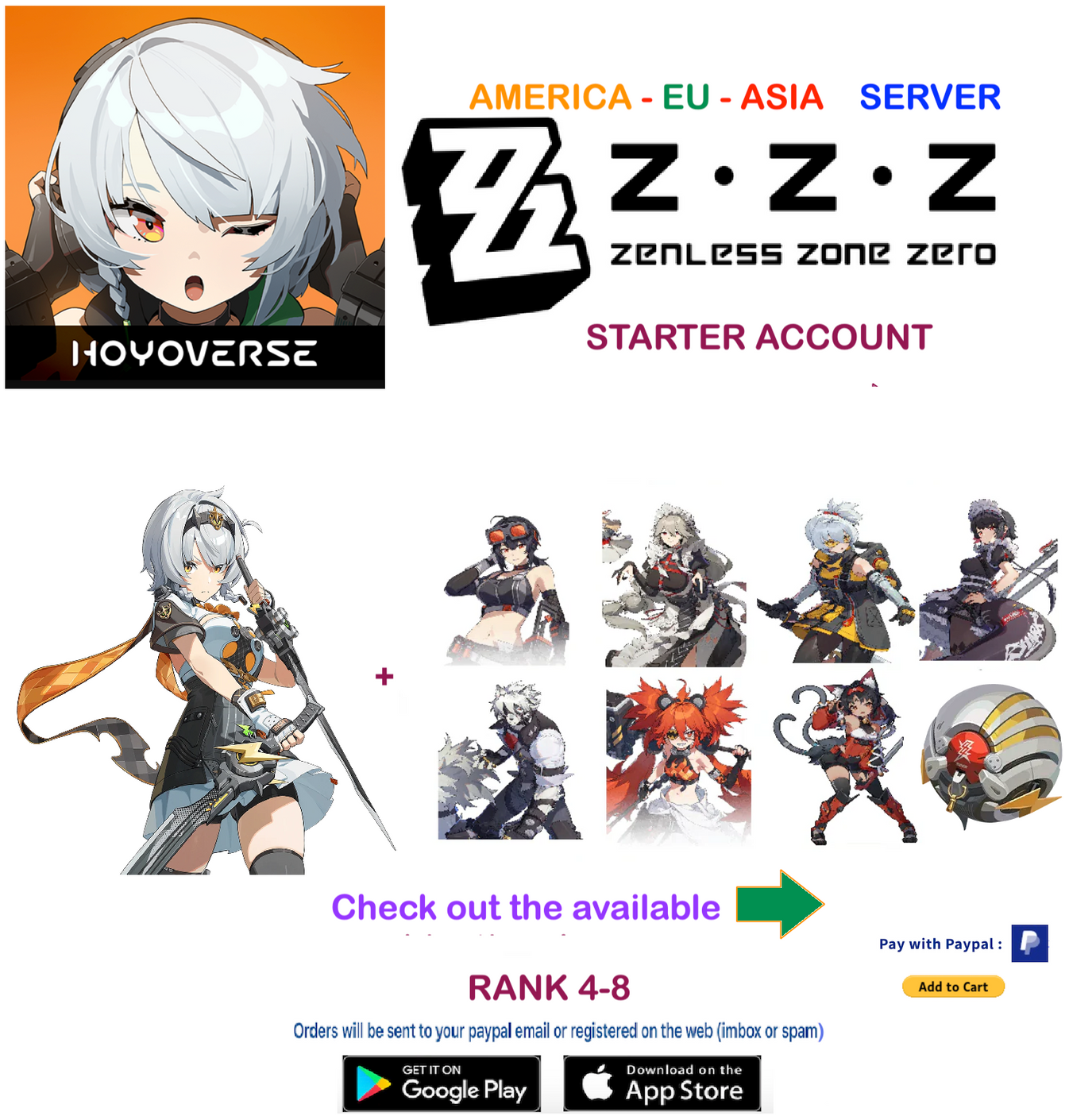 (All Servers) Anby - Zenless Zone Zero Starter Account – Malboro18Games